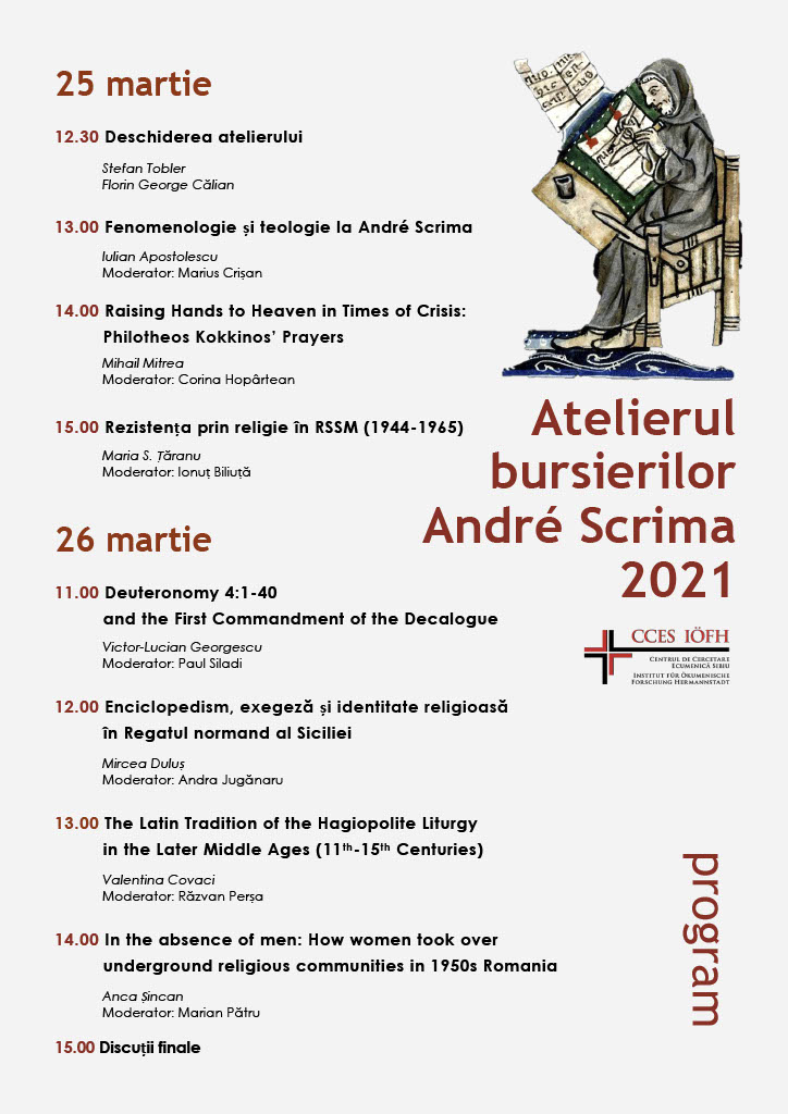 Atelierul bursierilor André Scrima 2021 | CCES